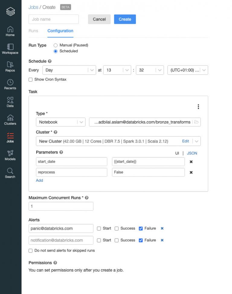New UI for Databricks Jobs with Single Page View Plus Clone and Pause ...